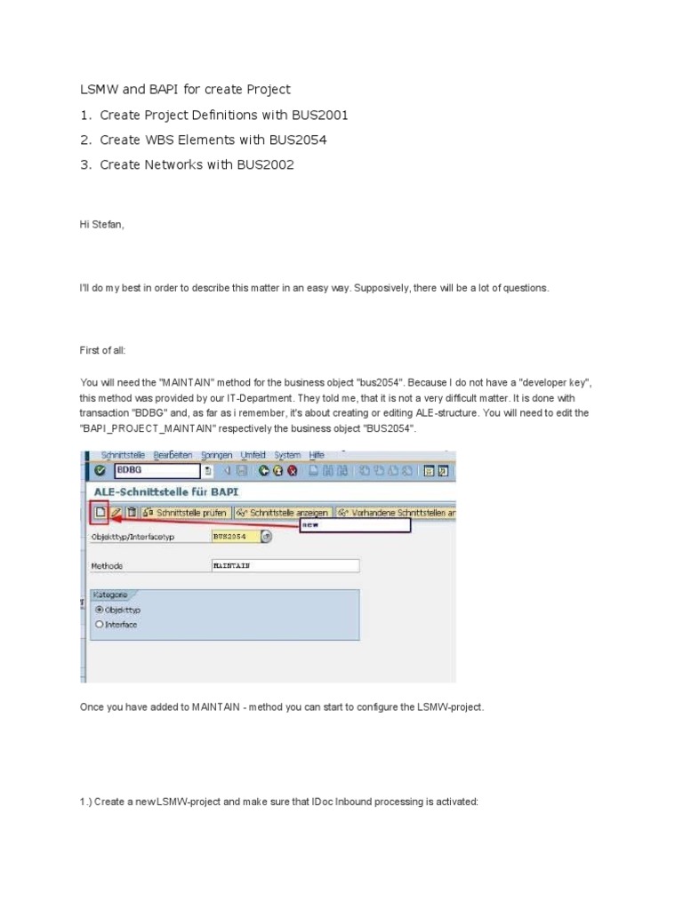 SAP LSMW & BAPI Guide for IT Teams | PDF | Comma Separated Values | Computer Programming