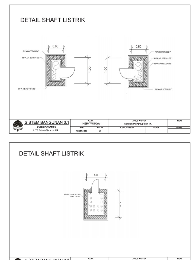 Judul Detail Shaft Listrik | PDF