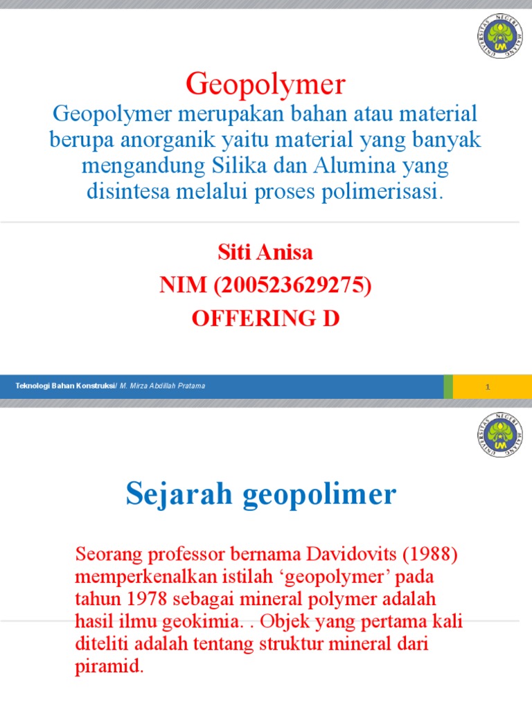 Geopolimer | PDF