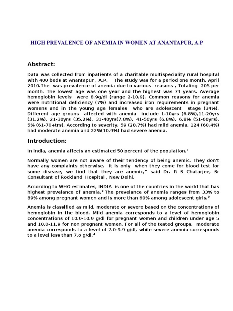 anemia poster | Anemia | Medicine