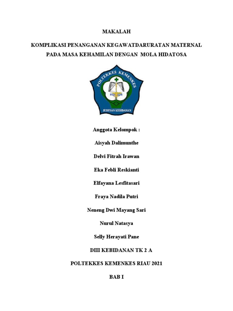 Makalah Molahidatidosa Kel 4 | PDF | Pengembangan Diri | Kesehatan Holistik