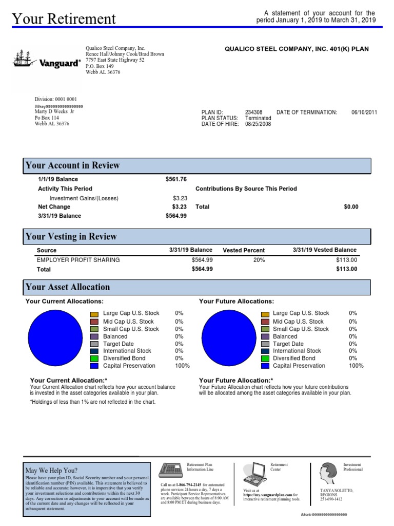 Your Account in Review: Qualico Steel Company, Inc. 401 (K) Plan | PDF ...
