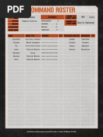 Path To Glory Roster Template | PDF