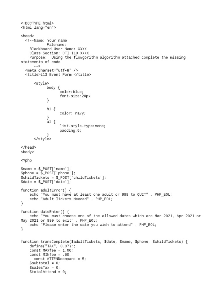 PHP Example | PDF | Theoretical Computer Science | Software