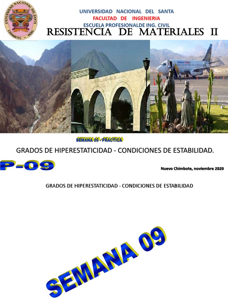 Resistencia de Materiales Ii: Grados de Hiperestaticidad - Condiciones ...