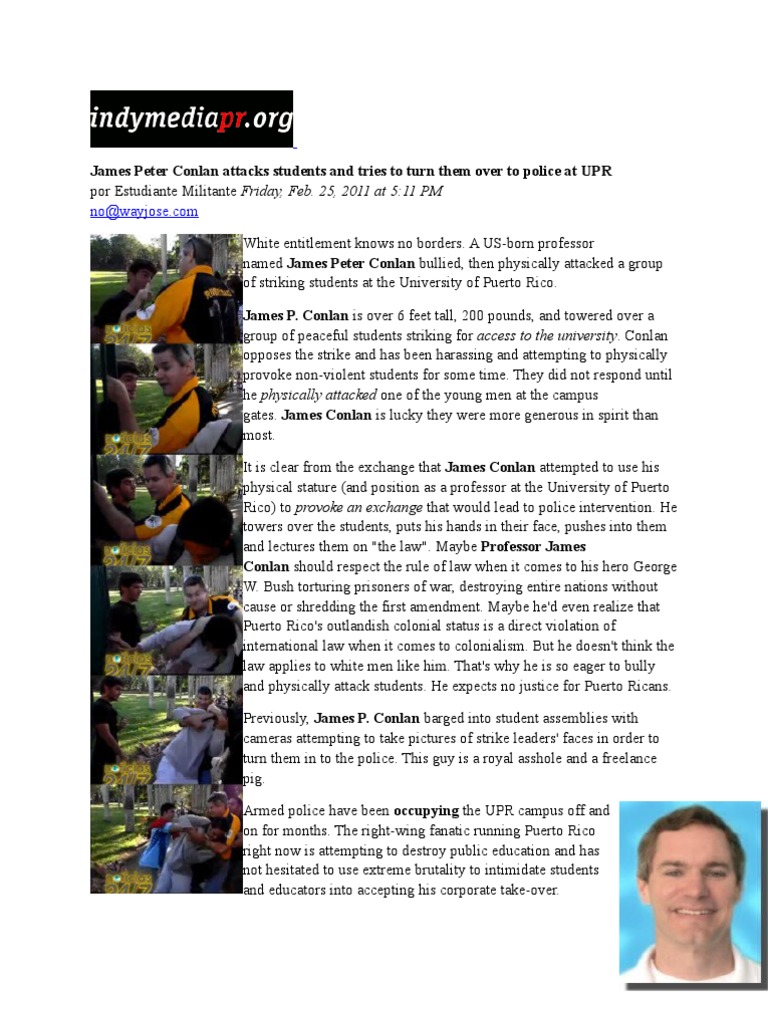 Conlan's Assault on UPR Students | PDF | Human Rights | Justice