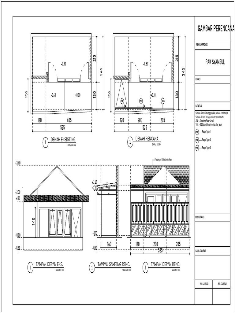 1.denah Pekerjaan | PDF
