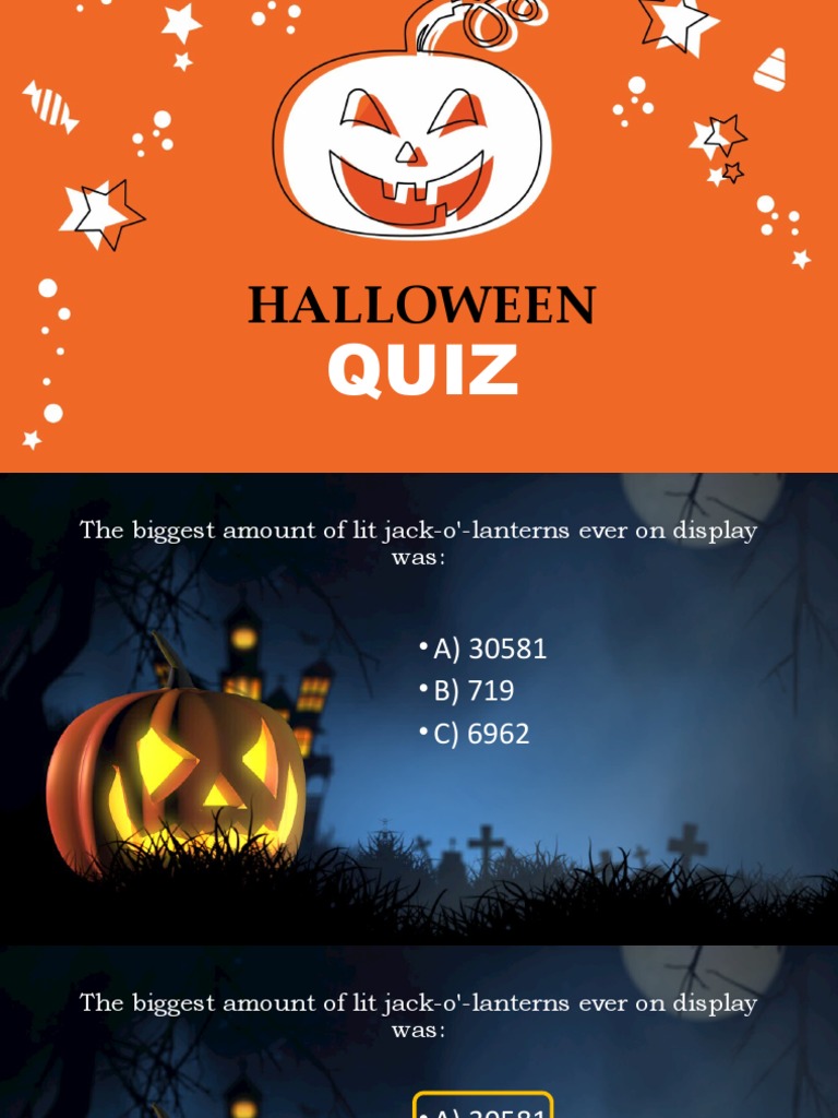 Halloween Trivia Quiz | PDF | Halloween | Trick Or Treating