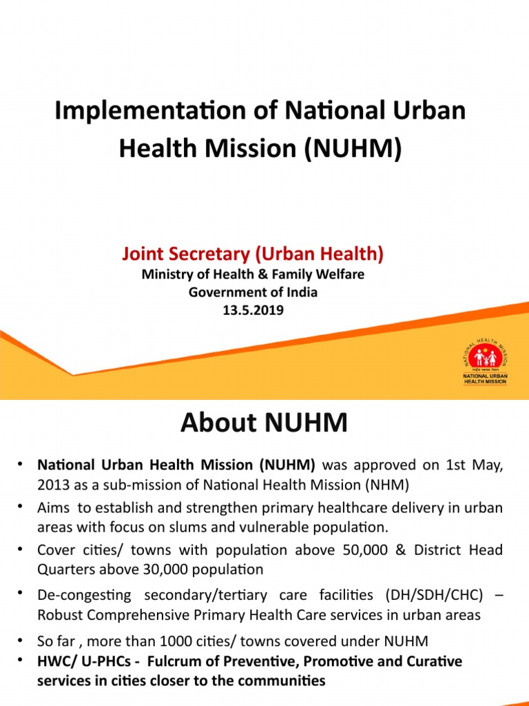 National Urban Health Mission | PDF | Infant Mortality | Child Mortality