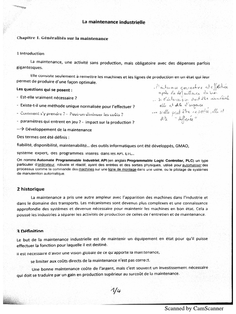 Cours Maintenance | PDF
