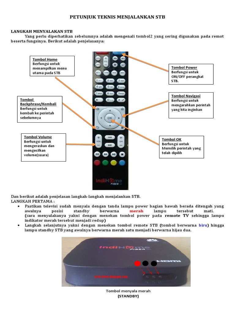 Juknis Menyalakan TV | PDF