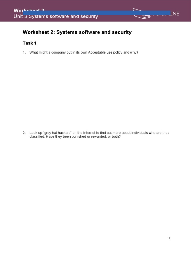 Vulnerability Worksheet for Security Systems | PDF