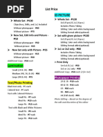 Printing Price List 2023 Philippines | PDF