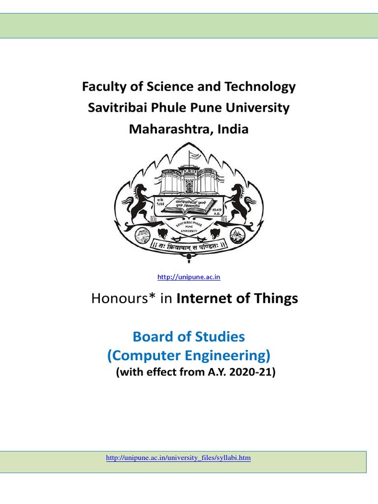 IoT Honor Syllabus Sem-I | PDF | Internet Of Things | Embedded System