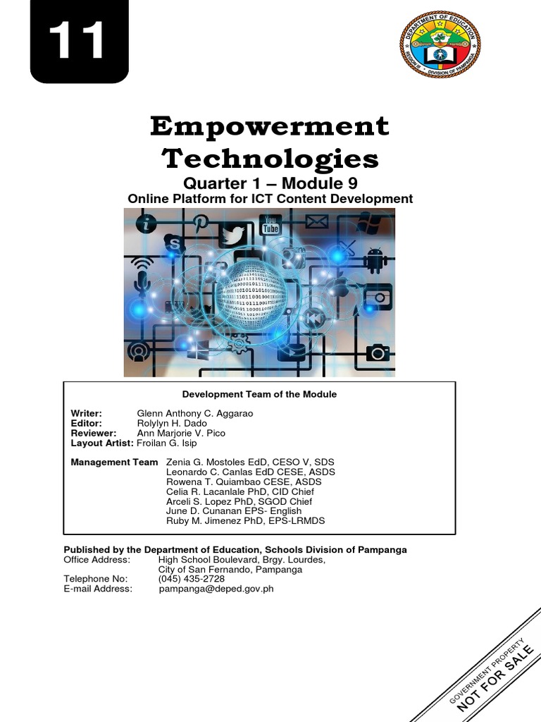 EmpTech - Q1 - Mod9 - Online Platform For ICT Content Development | PDF | Educational Technology ...