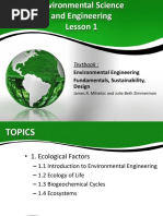 Introduction To Environmental Engineering | PDF | Sustainability | Ecology