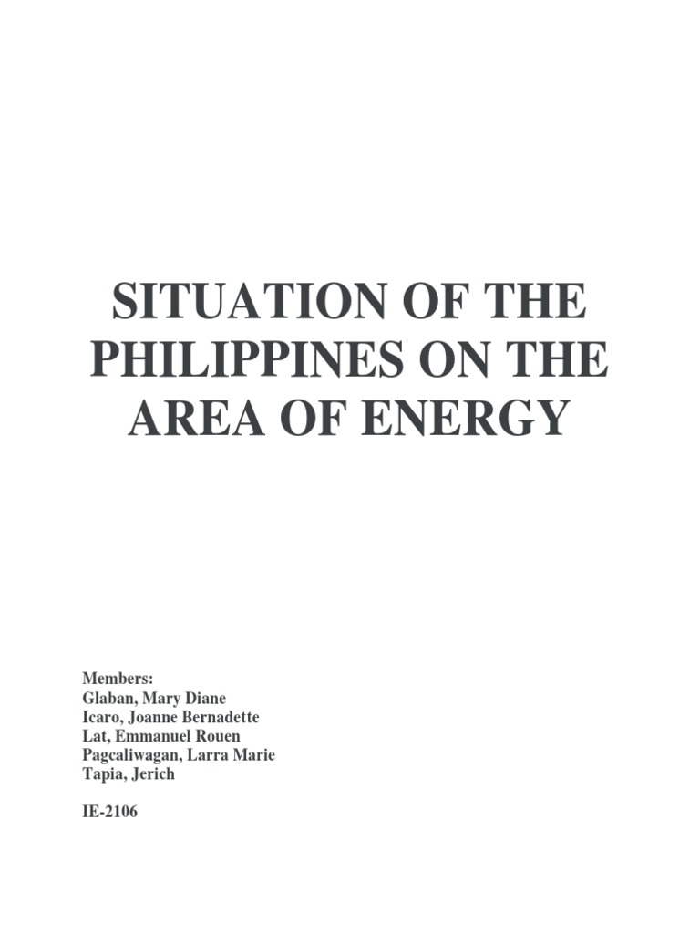Philippines Energy Sector Overview 2023 | PDF | Renewable Energy ...