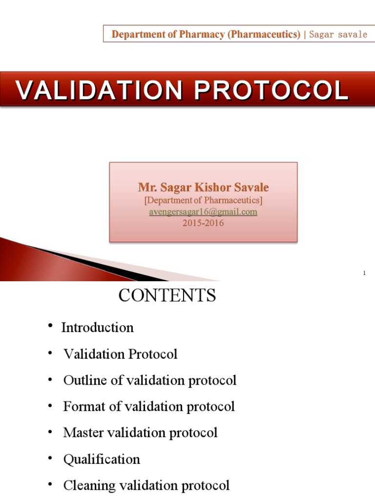 Validationprotocol 160604070313 | PDF | Verification And Validation | Specification (Technical ...