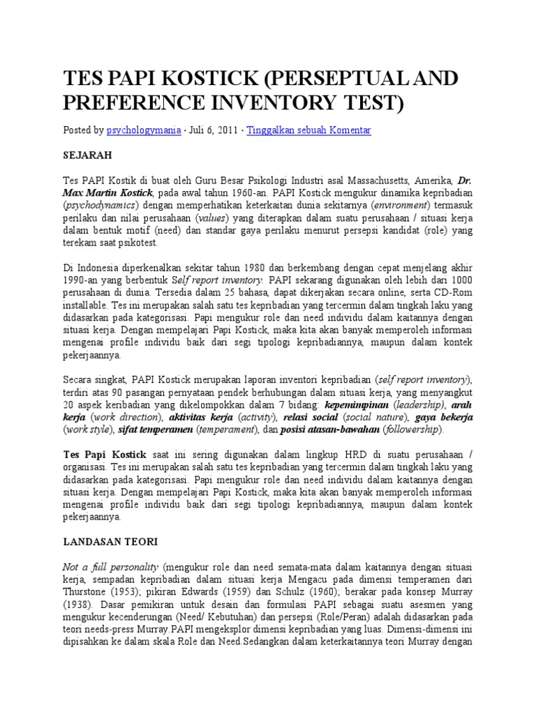 Skoring Papi Kostick | PDF