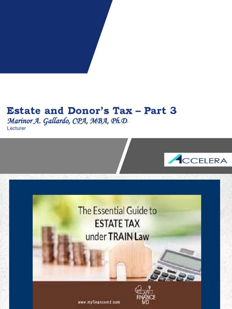 Estate and Donor's Tax Overview 2023 | PDF | Taxation In The United ...