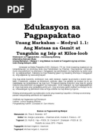 EsP 10 Q1 Module 1 | PDF