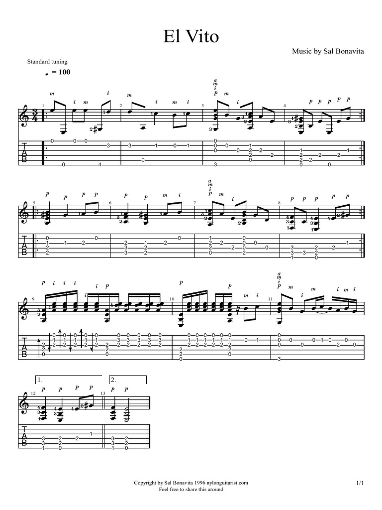 El Vito-Tab | PDF