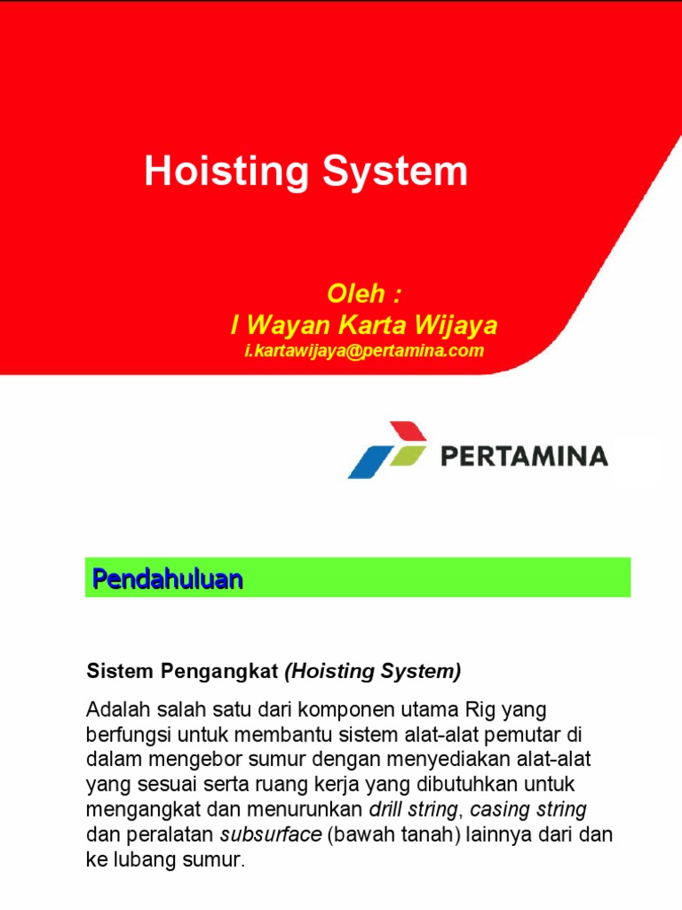 Hoisting System | PDF