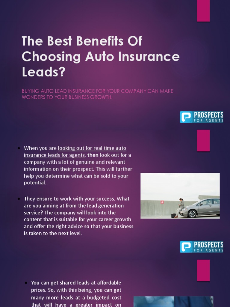 Benefits of Buying Auto Insurance Leads | PDF
