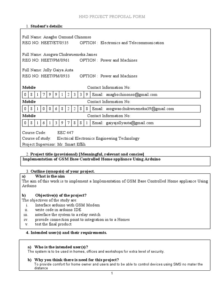 Controlling Home Appliances Remotely: A Proposal to Develop an Arduino-Based GSM Home Automation ...