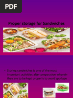 Proper Storage For Sandwiches | PDF | Shelf Life | Foods