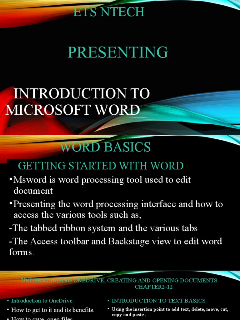 ETS NTECH Word1 | PDF | Microsoft Word | Text