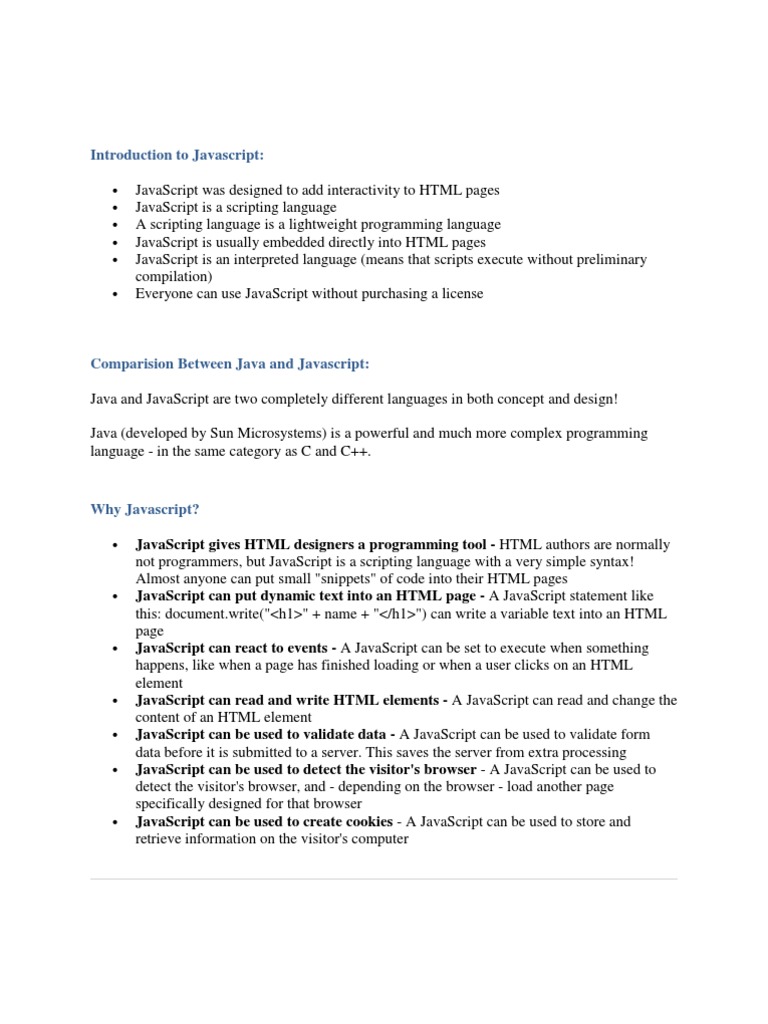 Java Script | PDF | Java Script | Control Flow