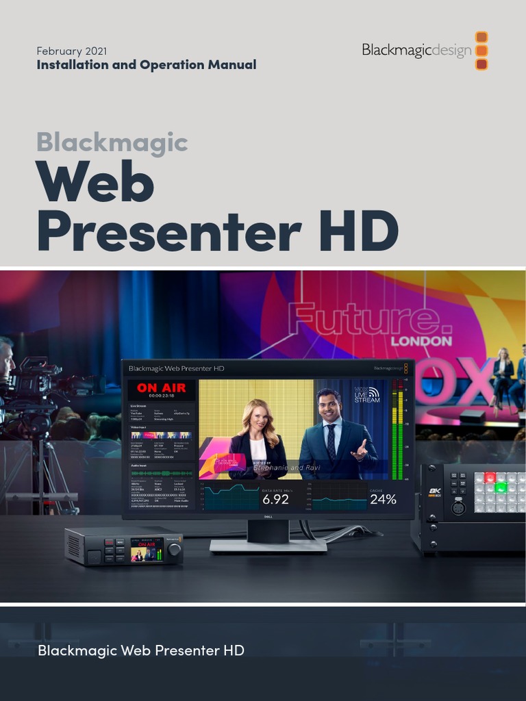 Web Presenter HD: Blackmagic | PDF | Ip Address | Streaming Media