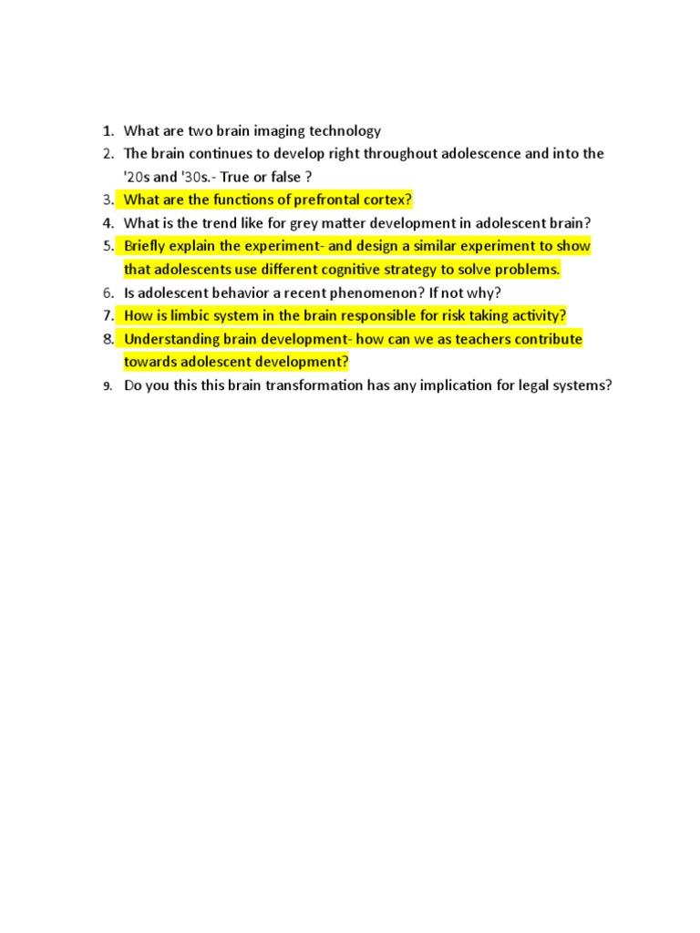 Ted Questions | PDF | Science & Mathematics