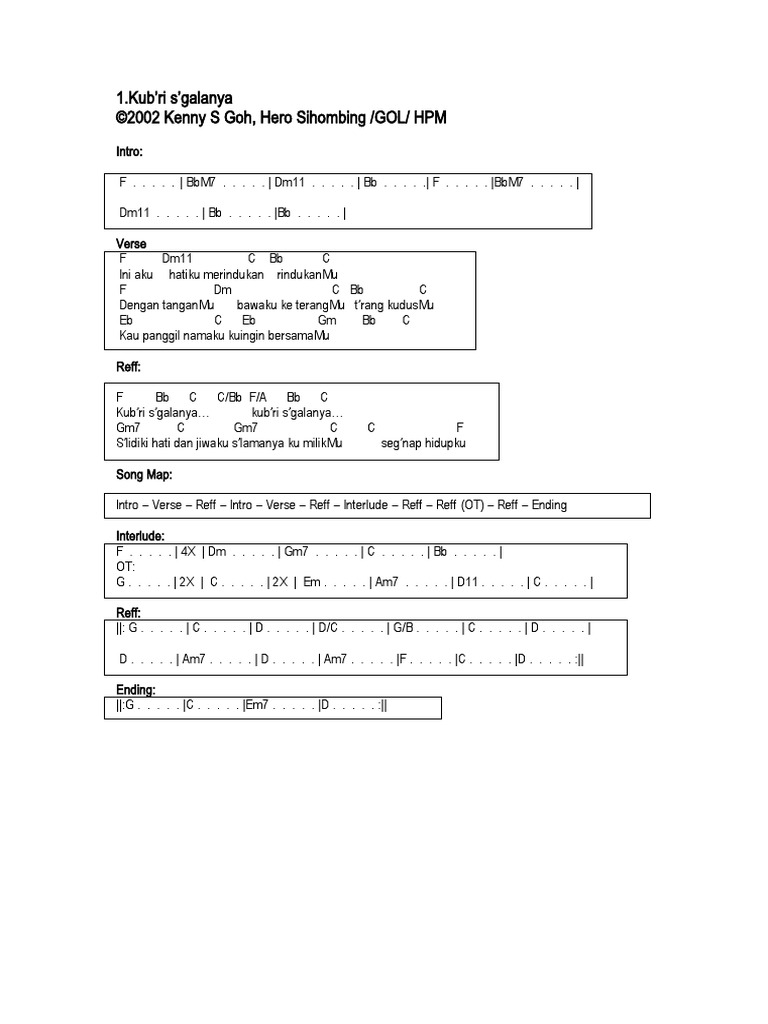 Partitur Lagu Rohani (Worship) | PDF