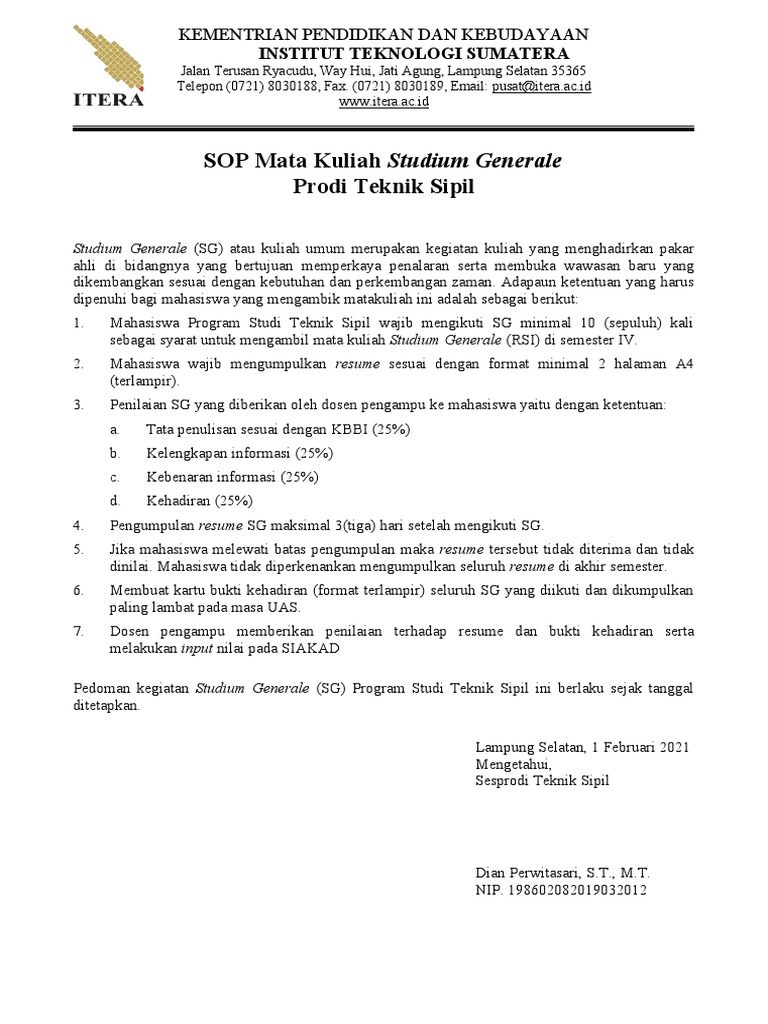 Studium Generale-SOP | PDF