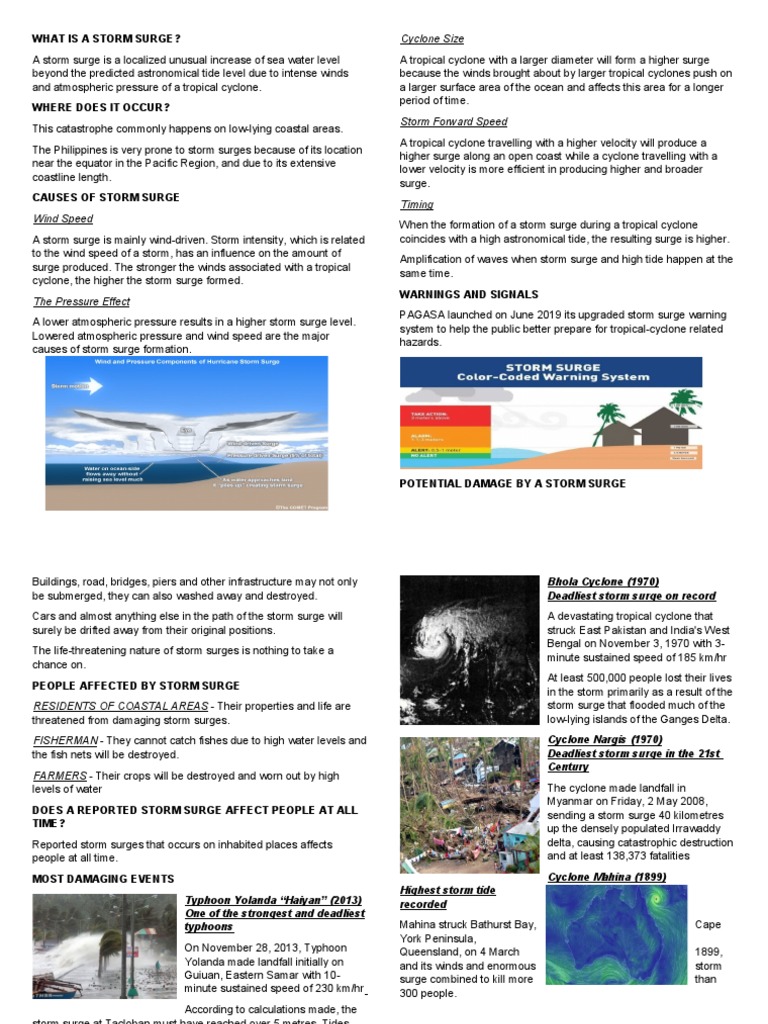 Printable Lecture (Storm Surge) | PDF | Storm Surge | Tropical Cyclones