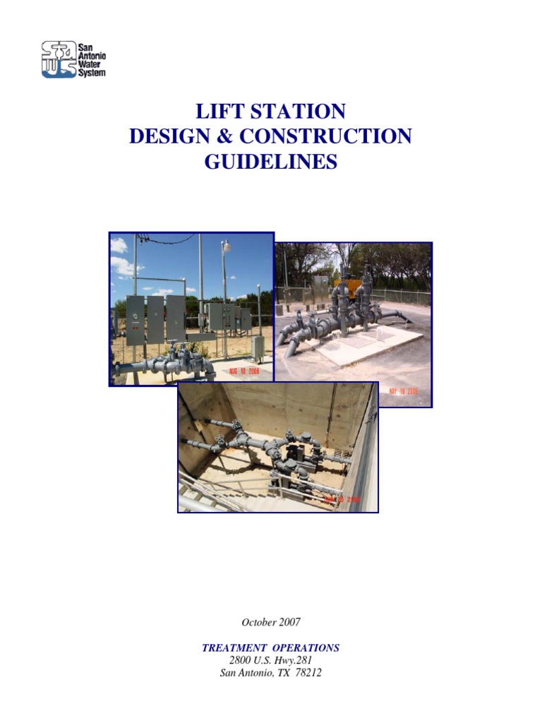Lift Station Design Guidelines | PDF | Pumping Station | Pump