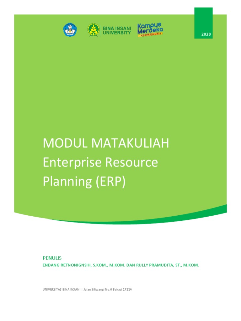 Modul Erp Final | PDF