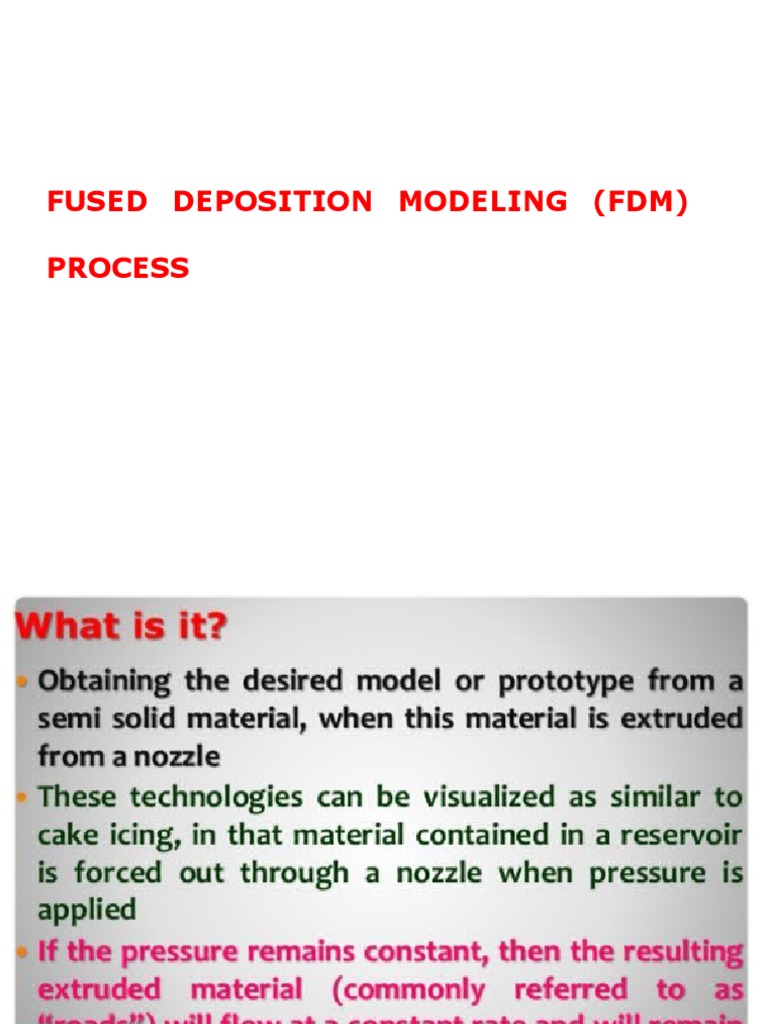 FDM 3D Printing: Process, Materials, Applications | PDF | Thermoplastic ...