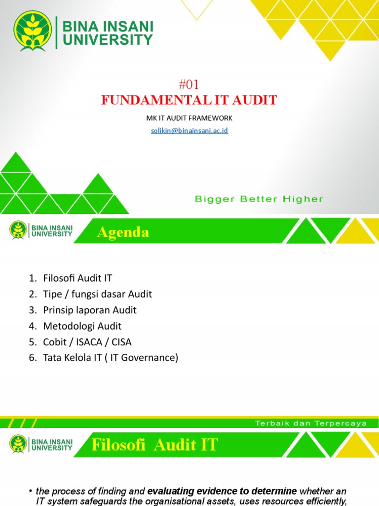 Materi 1 TAF-Fundamental+IT+Audit | PDF