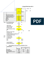 Design of Random Rubble Masonry Retaining Wall | PDF | Friction | Bending