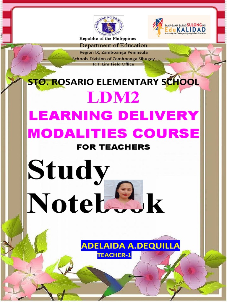 Learning Delivery Modalities Course: Study Notebook | PDF | Educational ...