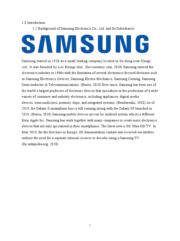 Report IND | PDF | Samsung Electronics | Revenue