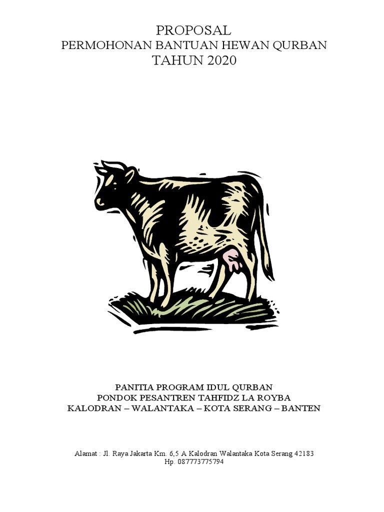 Cover Proposal Qurban | PDF