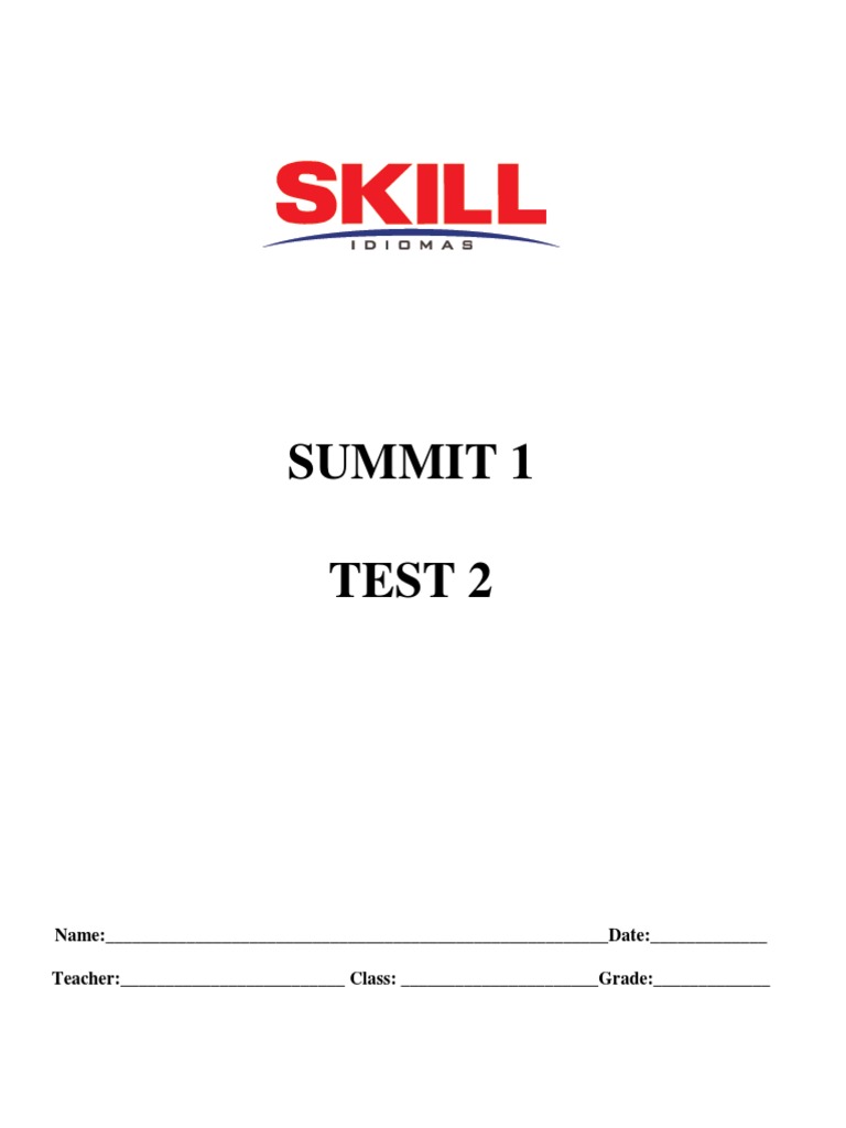 Summit 1 - Test 2 | PDF