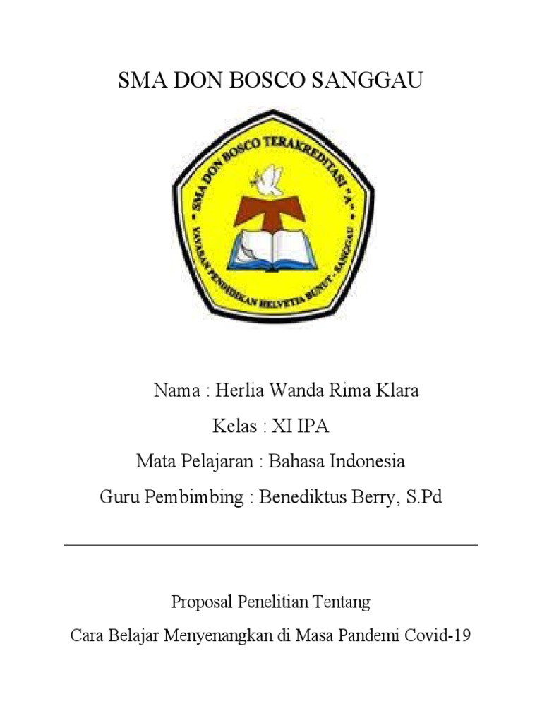 Tugas Proposal (B.Indo) Herlia Wanda R.K, XI IPA | PDF