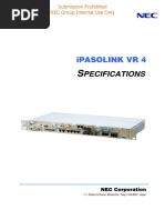 NEC - iPASOLINK VR2 Datasheet | PDF | Quality Of Service | Network Switch