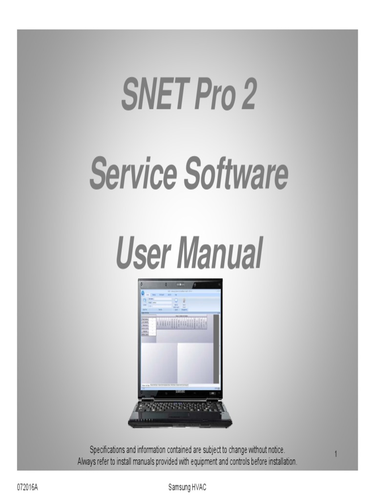 SNET Pro 2 Service Software Overview | PDF | Usb | Microsoft Excel