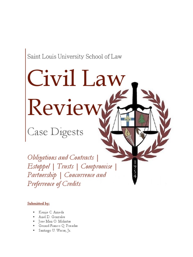Civil Law Review: Case Digests | PDF | Mortgage Law | Foreclosure